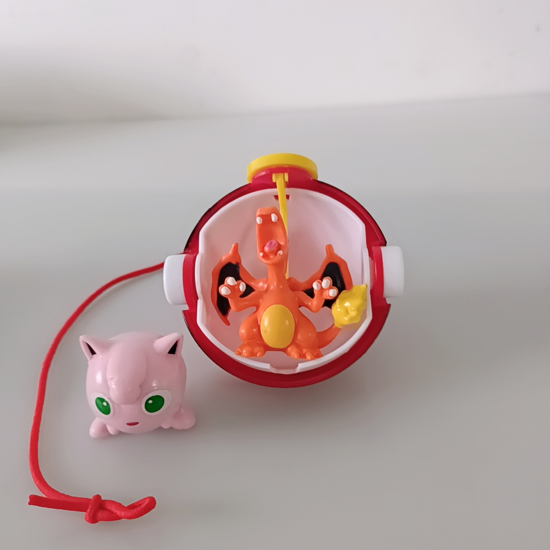 7cm Pokemon Elastic Rope Pokeball With Cartoons Movie Anime Figure ...