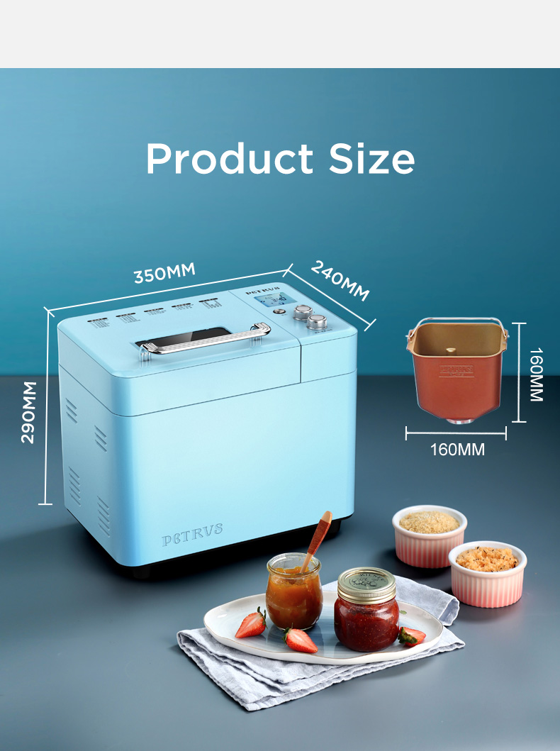 Petrus Bread Maker Machine 24 Programmable Menu Multi-Function With Automatic Nuts Dispenser ...