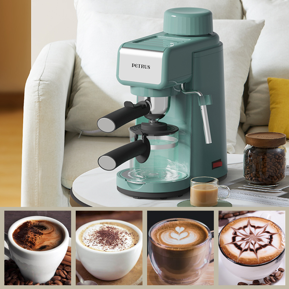 Petrus Coffee Maker Espresso Coffee Machine 5 Bar With Fancy Milk ...