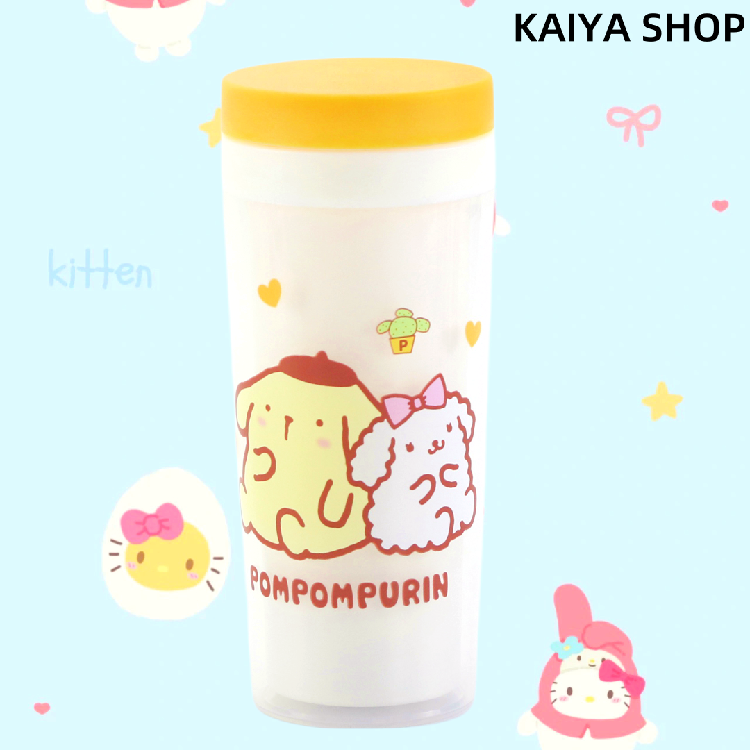 Cute sanrio double drinking cup Cinnamorol/Kuromi/Pom Pom Purin/Melody ...