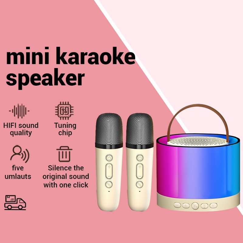 K52 Karaoke Bluetooth Speaker with Microphone K12 Karaoke Mini Portable Machine for Kids Gifts ...