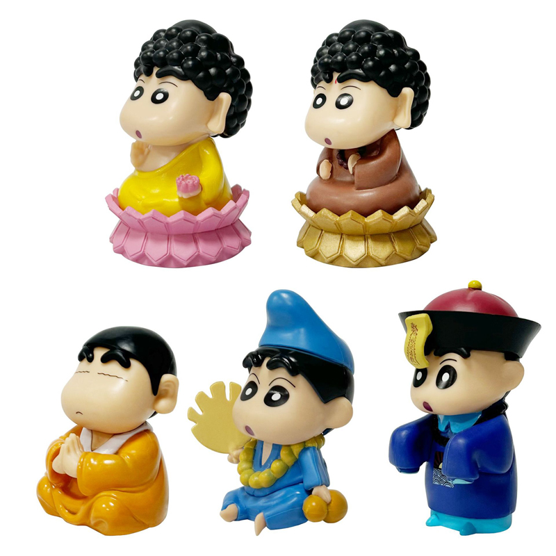 8-10cm Anime Crayon Shin-chan Figure Nohara Shinnosuke Cosplay The Mad ...