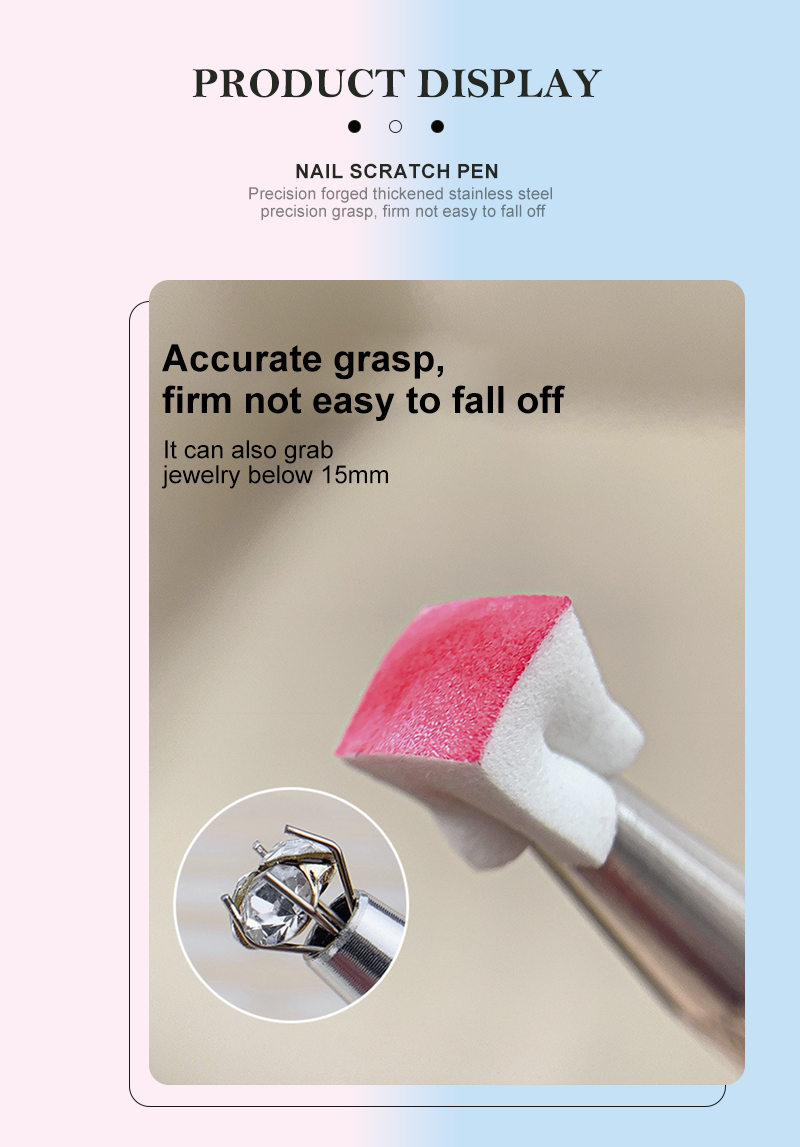 Manicure Tools Grab Sponge Pen Nail Art Smudge Mini Square Sponge Set ...