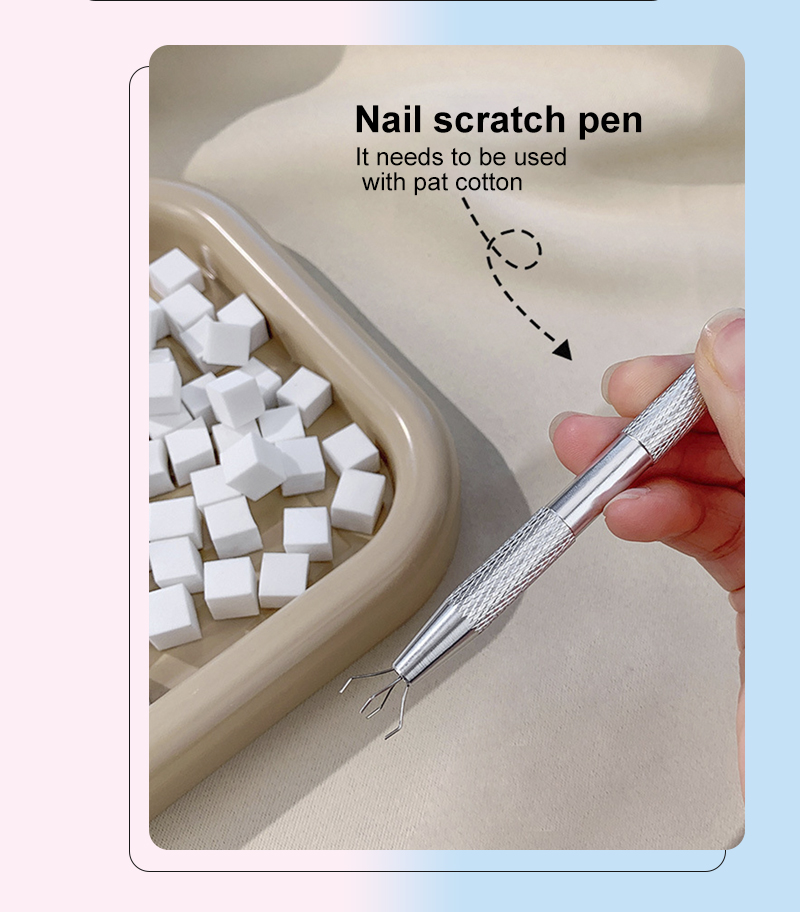 Manicure Tools Grab Sponge Pen Nail Art Smudge Mini Square Sponge Set ...