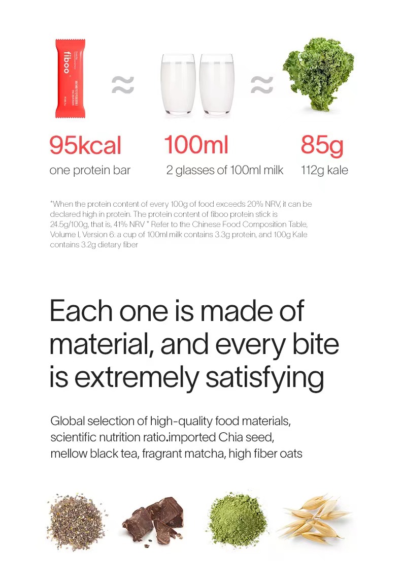 Fiboo Protein Bar Diet Snack Sugar Free Whey Protein Meal Replacement ...
