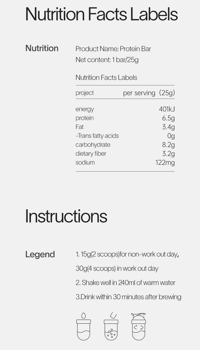 Fiboo Whey Protein Powder Gym Gainer (1lbs) | Shopee Malaysia