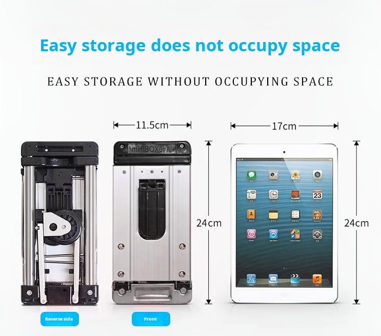 [Ready Stock] Portable Foldable Mini Small Trolley Trolley, Household ...