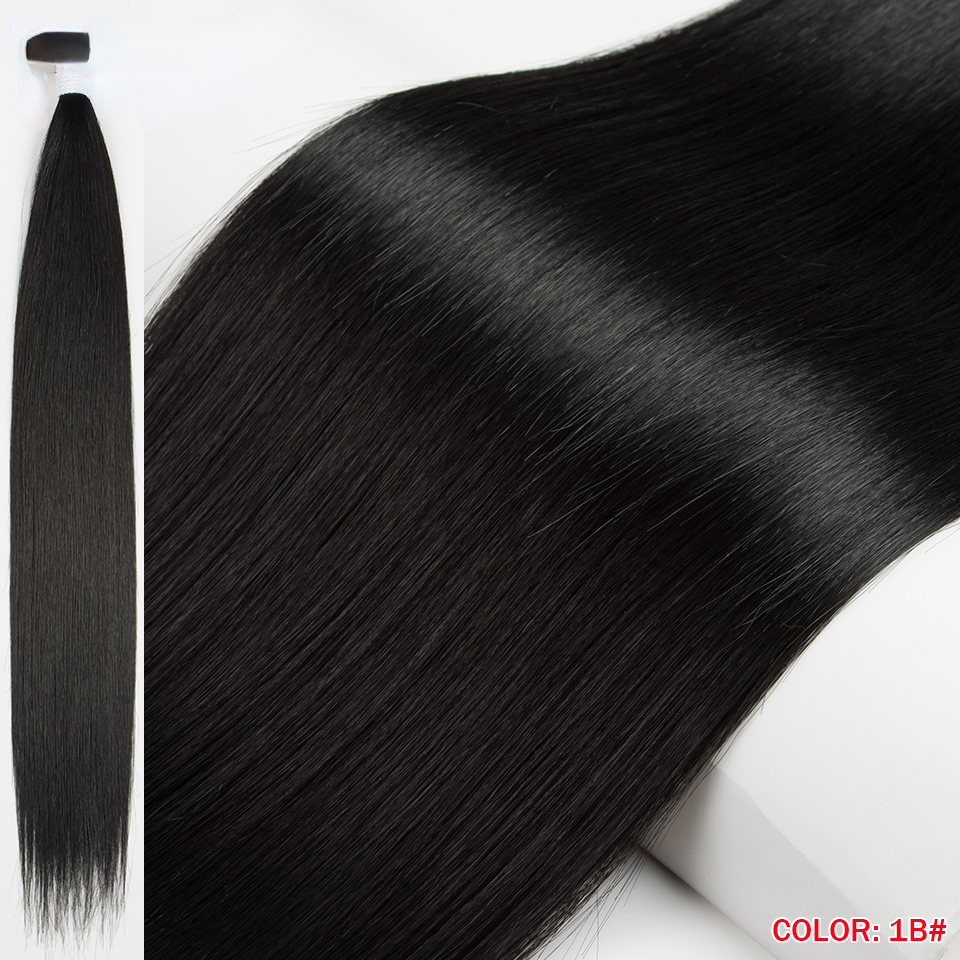 Bone Straight Hair Extensions Ombre Blonde Hair Bundles Super Long Hair ...