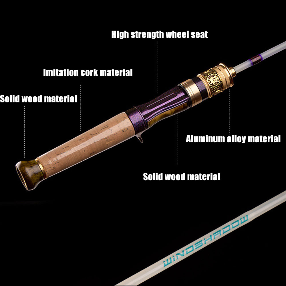 1.4M 4Sections FUJI Ultral Light Fishing Rod Spinning Rod Baitcasting ...
