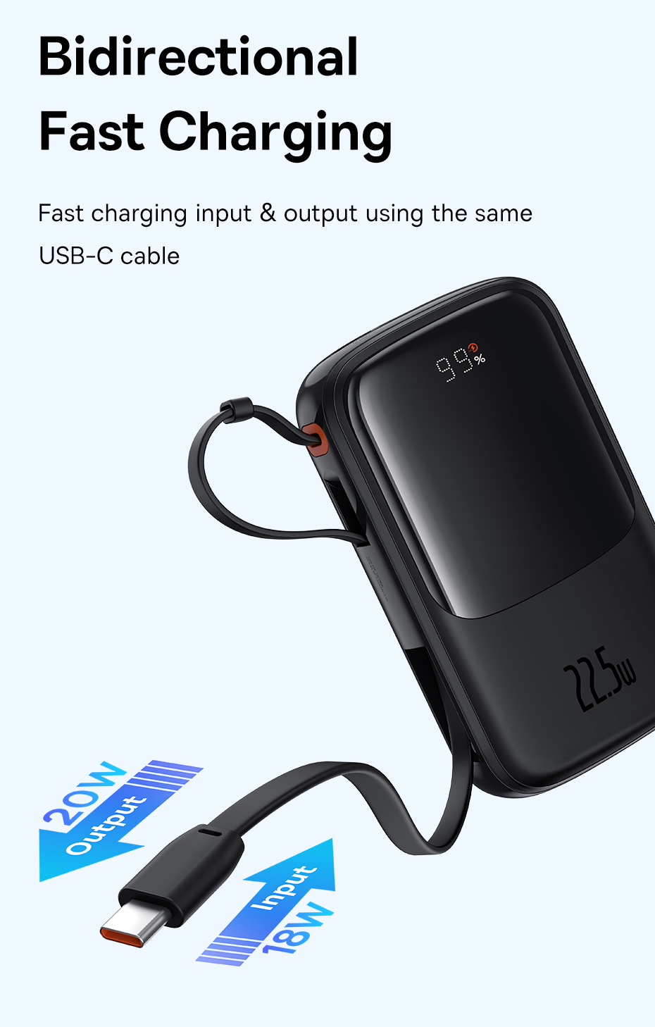 【CCC Certified Power Bank】Baseus QPow Pro+ Power Bank 10000mAh 20000mAh ...