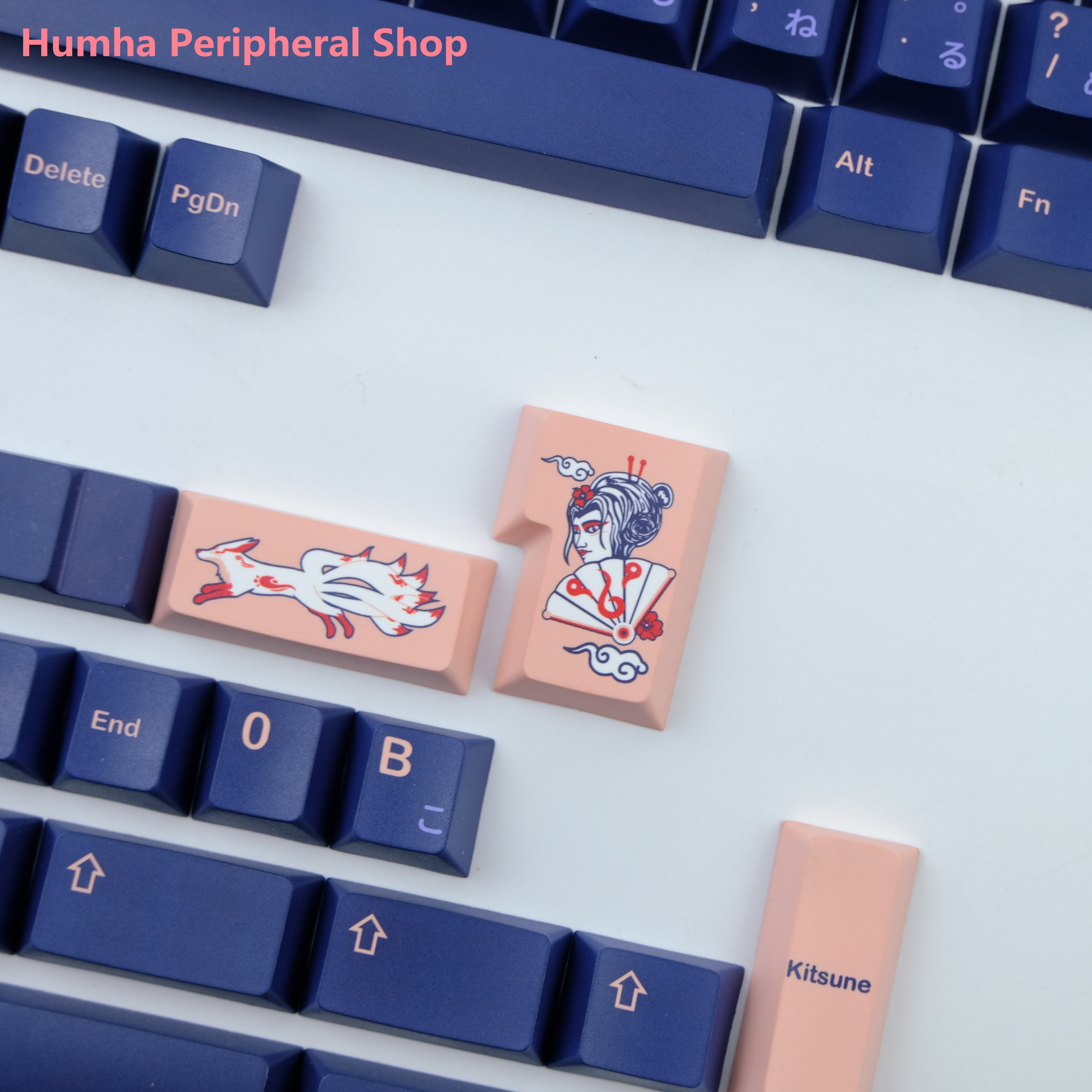 Humha Kitsune keycap PBT material Dye-Sublimation Cherry profile ...