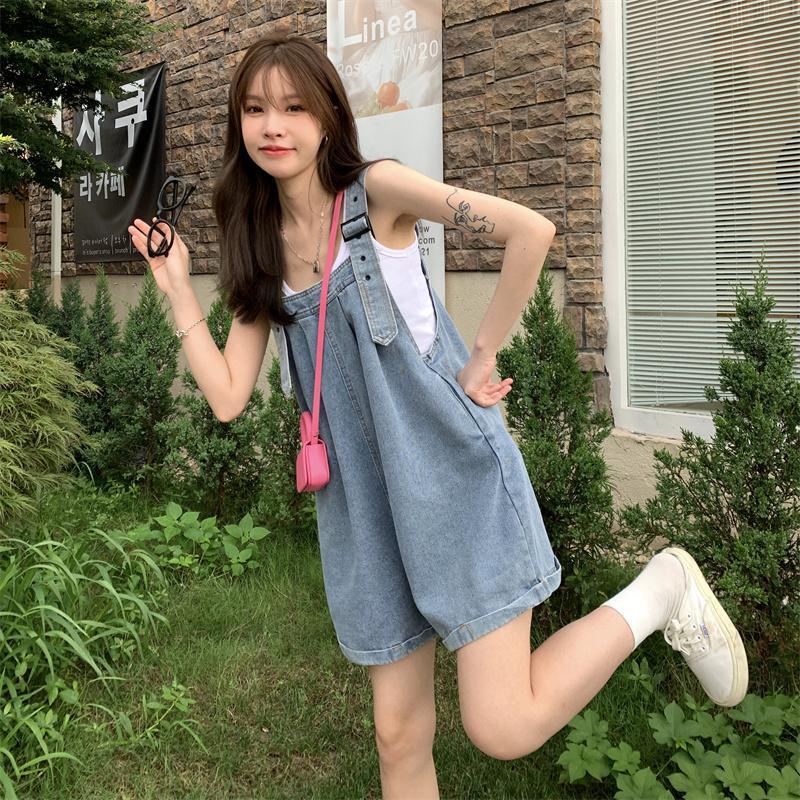 【READY STOCK AT PERAK】 Hotgirl⭐ Cute Korean Style Denim Overall Women ...