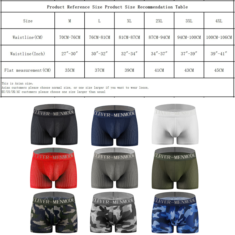 【CLEVER-MENMODE】Raya 2024 Men's Hip Lifting Underpants Thin Section ...