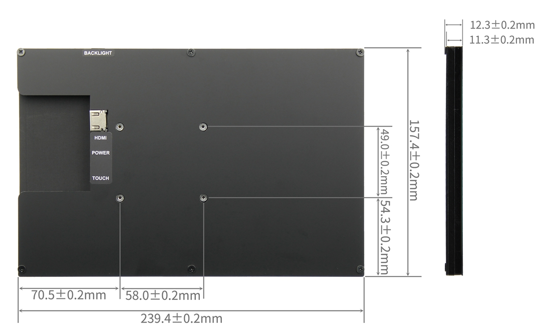 APROTII 10 inch Raspberry Pi Screen, 1280x800 IPS Raspberry Pi ...