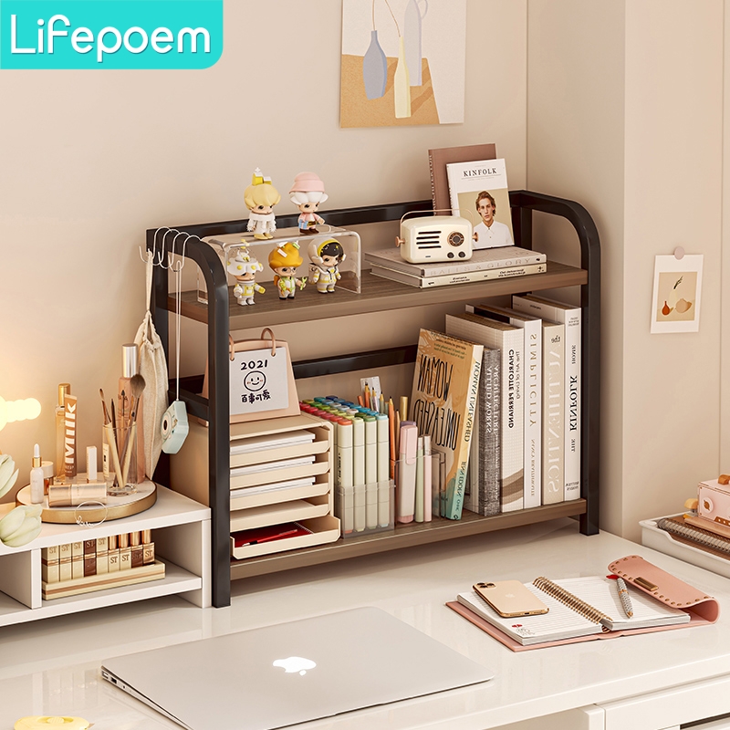 Desk Organizer Rack Study Table Organizer Desktop Rack Shelf Desk ...