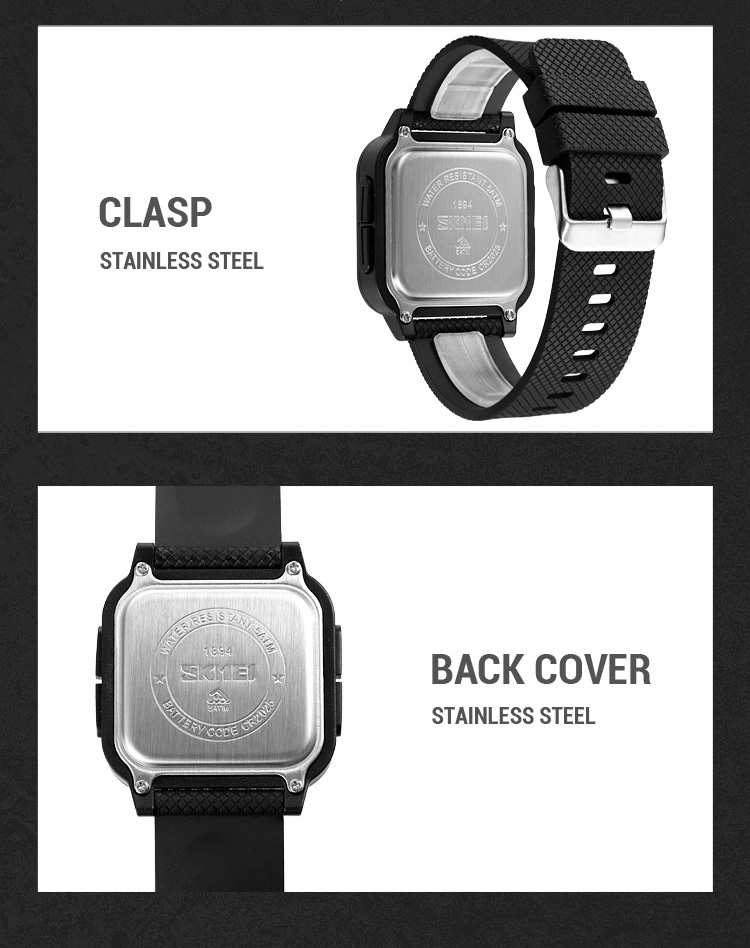 SKMEI 1894 Outdoor Sports Watch Men Alarm Chrono Clock 5Bar Waterproof ...