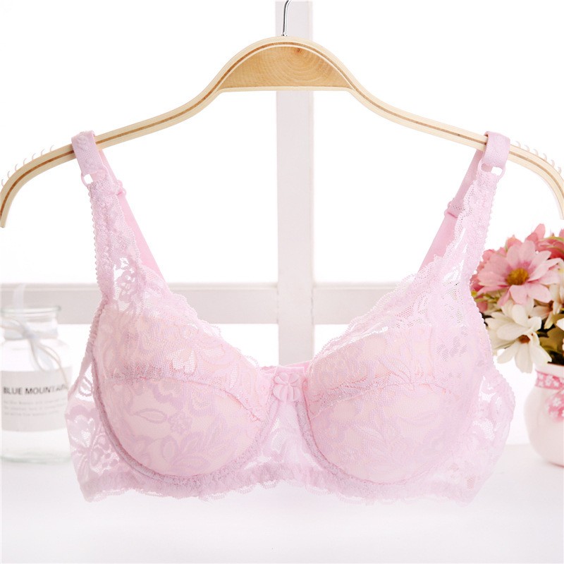 LOCAL READY STOCK Plus Size Bra 32C to 40C Thin Steel-rimmed Lace Push ...