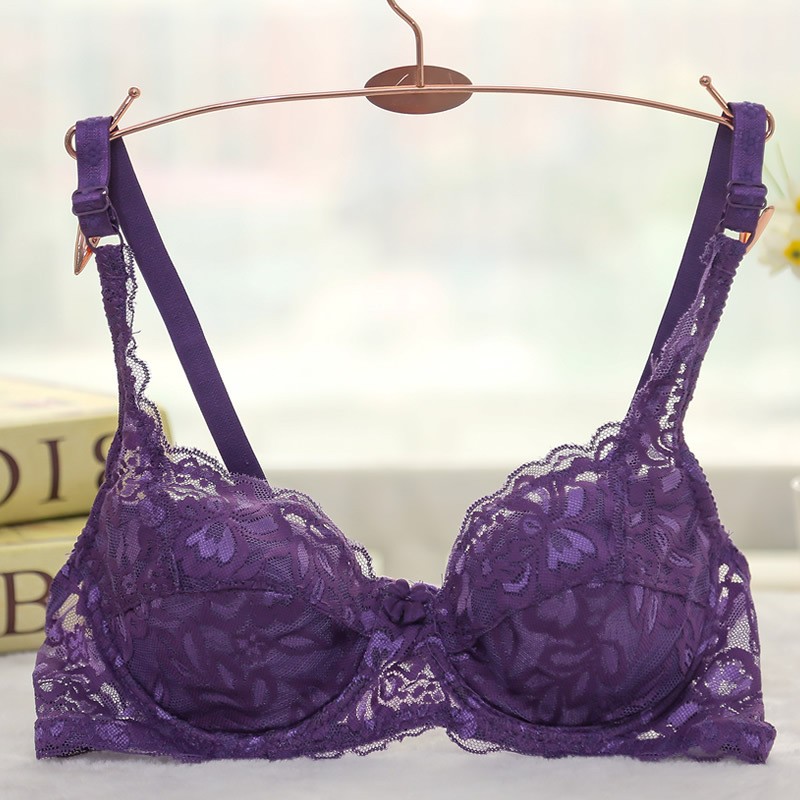 LOCAL READY STOCK Plus Size Bra 32C to 40C Thin Steel-rimmed Lace Push ...