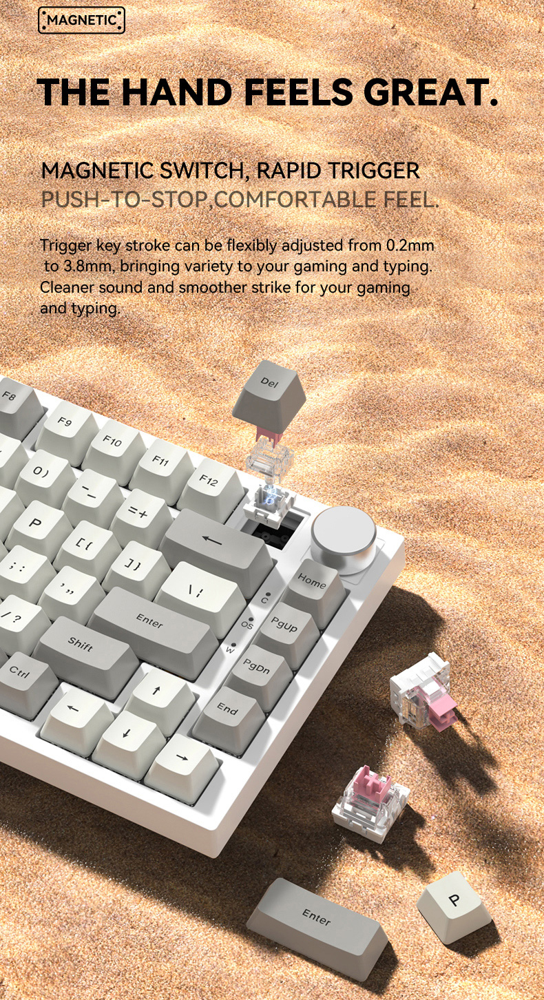 Attack Shark K85 New Mangetic Switch wired Mechanical Keyboard ...