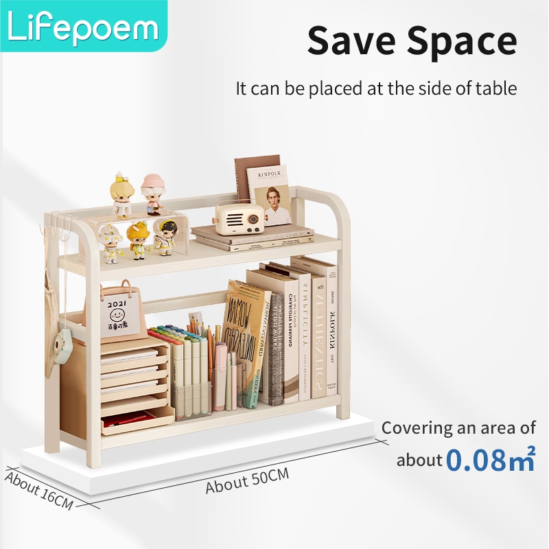 Desk Organizer Rack Study Table Organizer Desktop Rack Shelf Desk ...