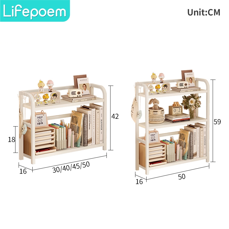 Desk Organizer Rack Study Table Organizer Desktop Rack Shelf Desk ...