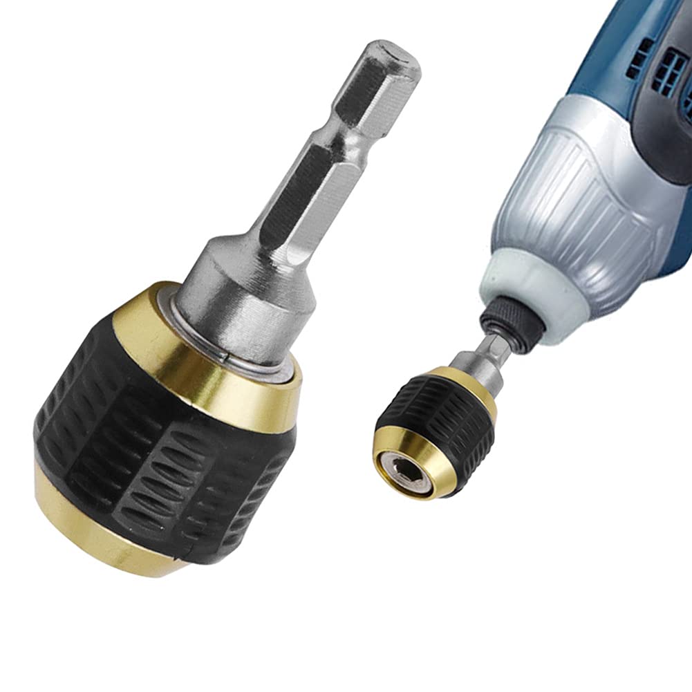 Quick Change Magnetic Bit Holder – 1/4" Hex Shank Drill Extension for ...
