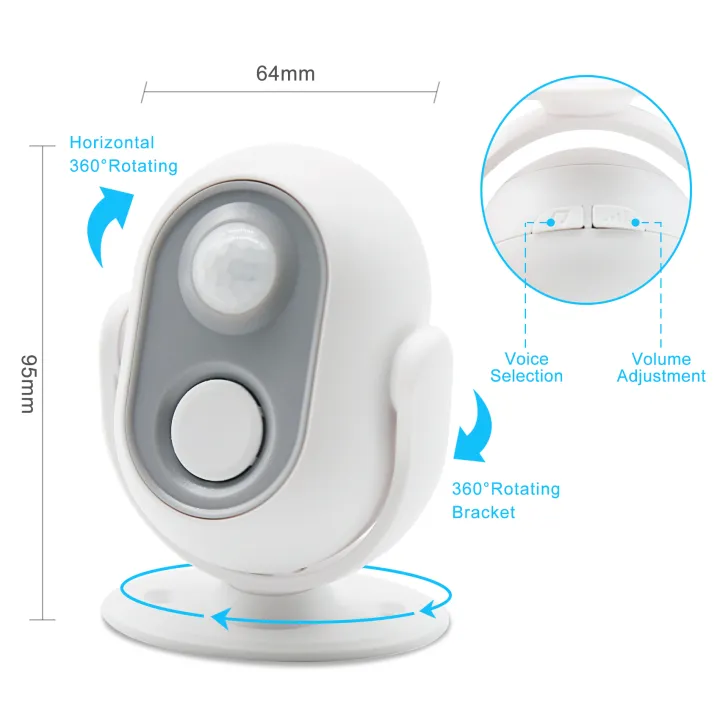 【Ready stock】DAYTECH Entrance Sencer Bell Motion Sensor Detector ...
