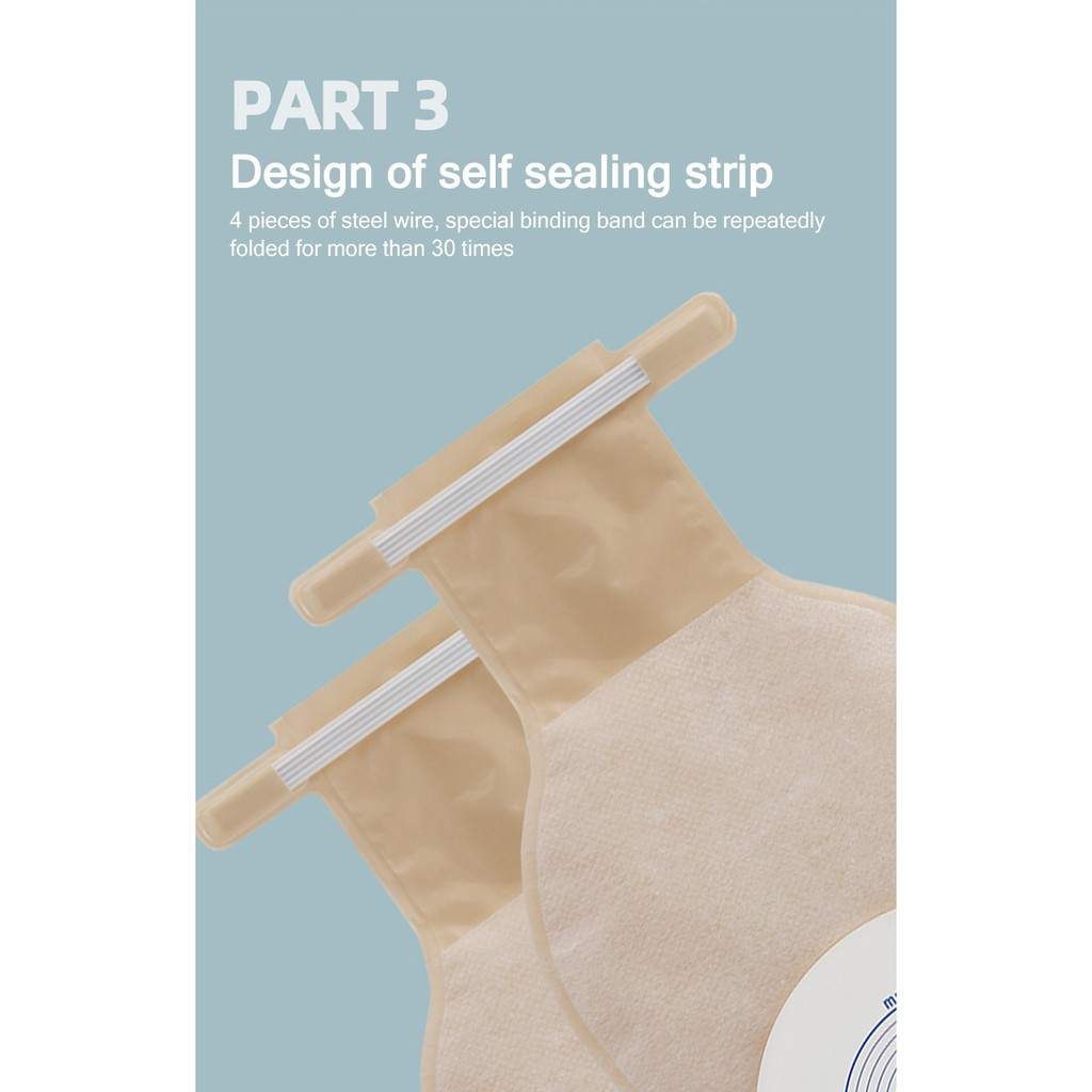 MedyeZQT 20Pcs Colostomy Bag One-piece System Sealing Up Medical Ostomy ...