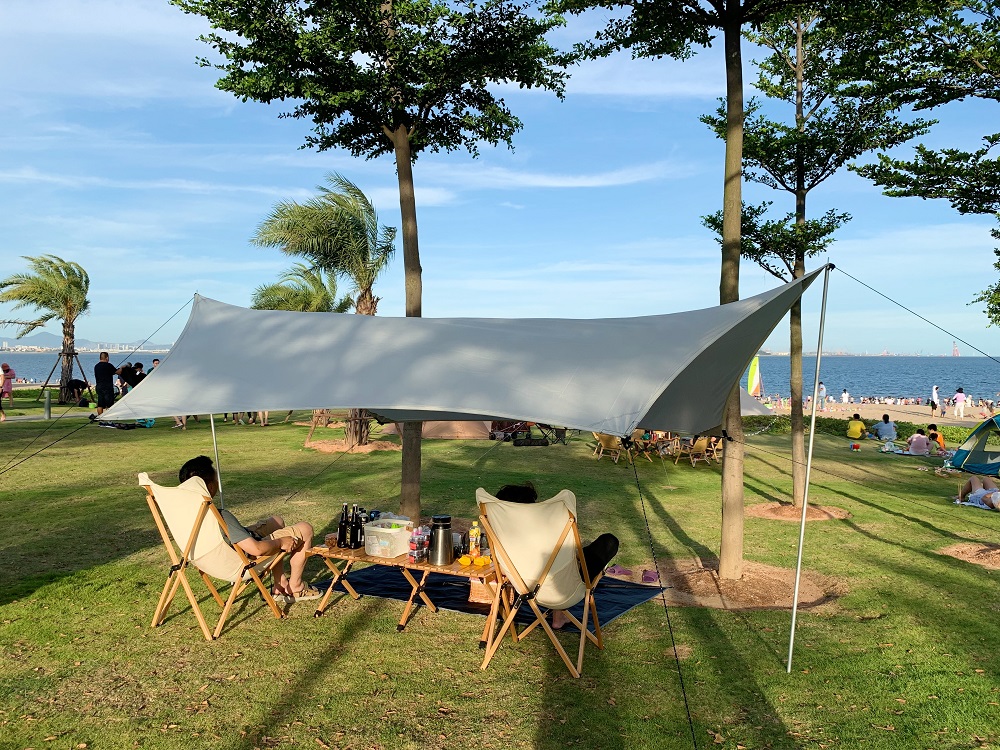 Hexagonal 3x4 Camping Flysheet Waterproof Hexagon Sun Shelter for ...