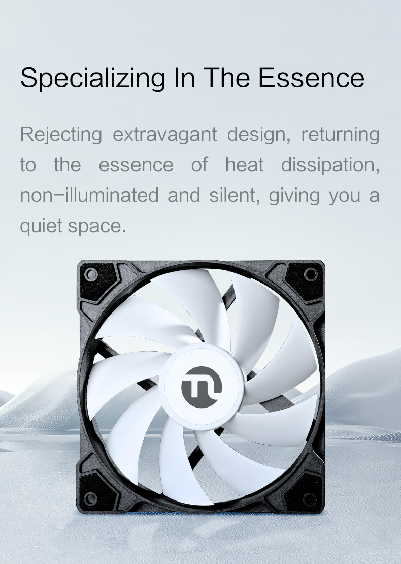 Ningmei N3 Matte Silent Fan 12V 120x120mm Alloy Bearing Design Sickle ...