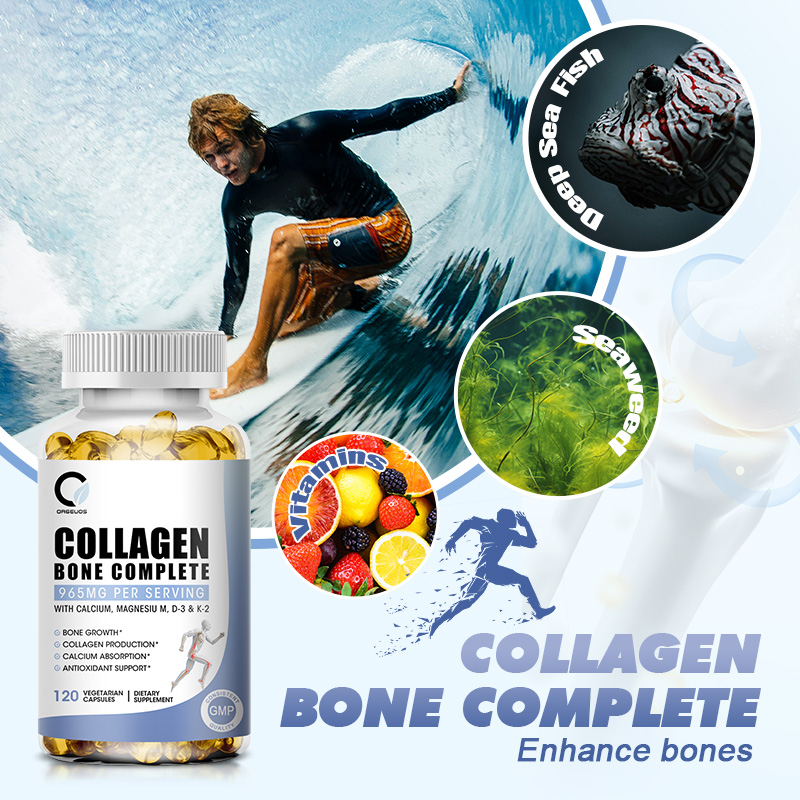 Orgeuos Collagen Bone Complex Capsule With D3 & K2 Promote Bone Growth ...