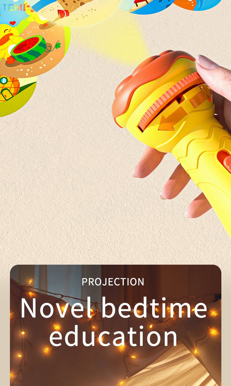 TEMI Images Flashlight Projector Torch Lamp Toy Cute Cartoon Creativity ...