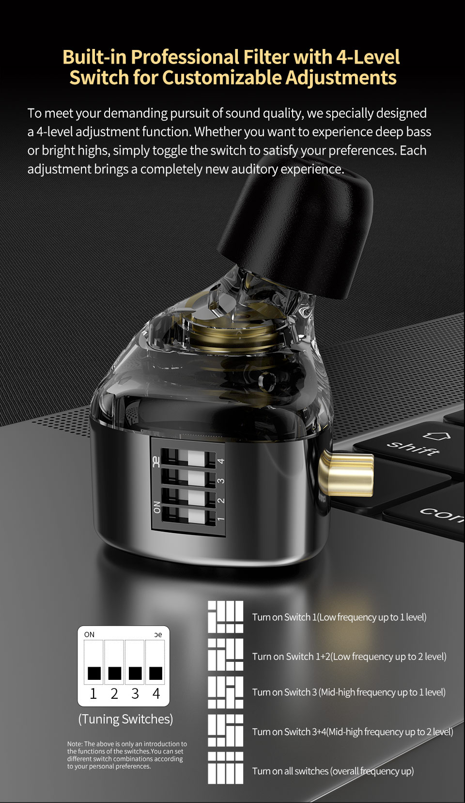 CCA Trio Hybrid IEM Hifi Earphones 3DD Wired Headphone With Removable ...