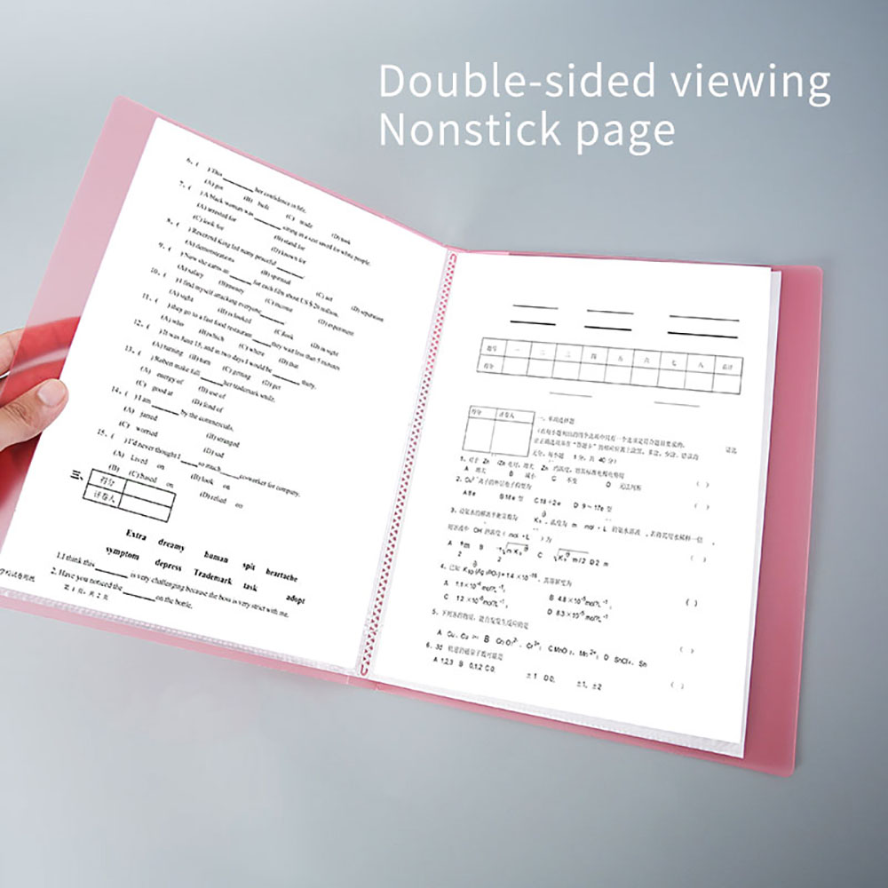 A4 Transparent Document Booklet Insert Folder Multi-Layer Document ...