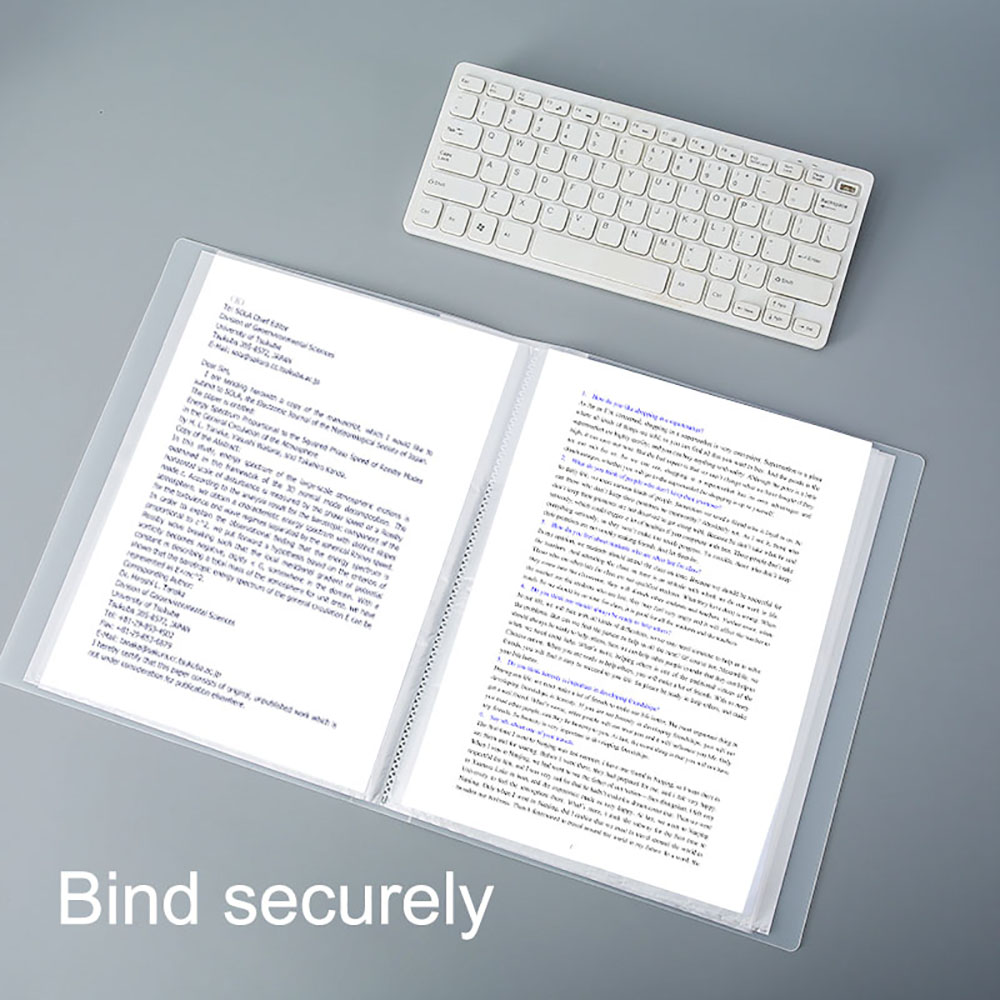 A4 Transparent Document Booklet Insert Folder Multi-Layer Document ...