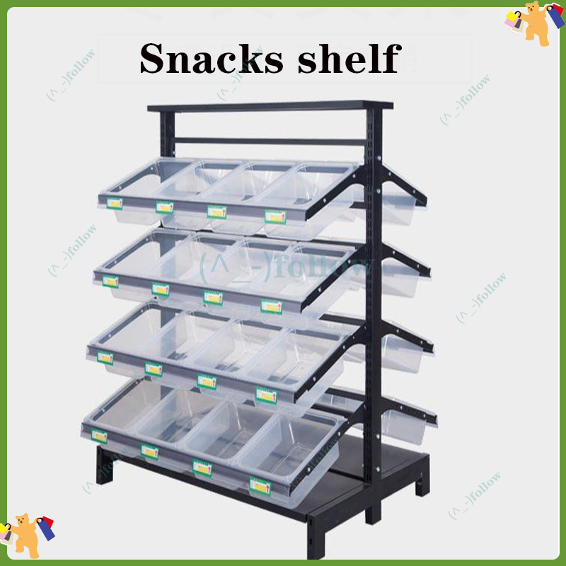Goods shelves Convenience Store Supermarket Snack Shelf Scattered Snack ...