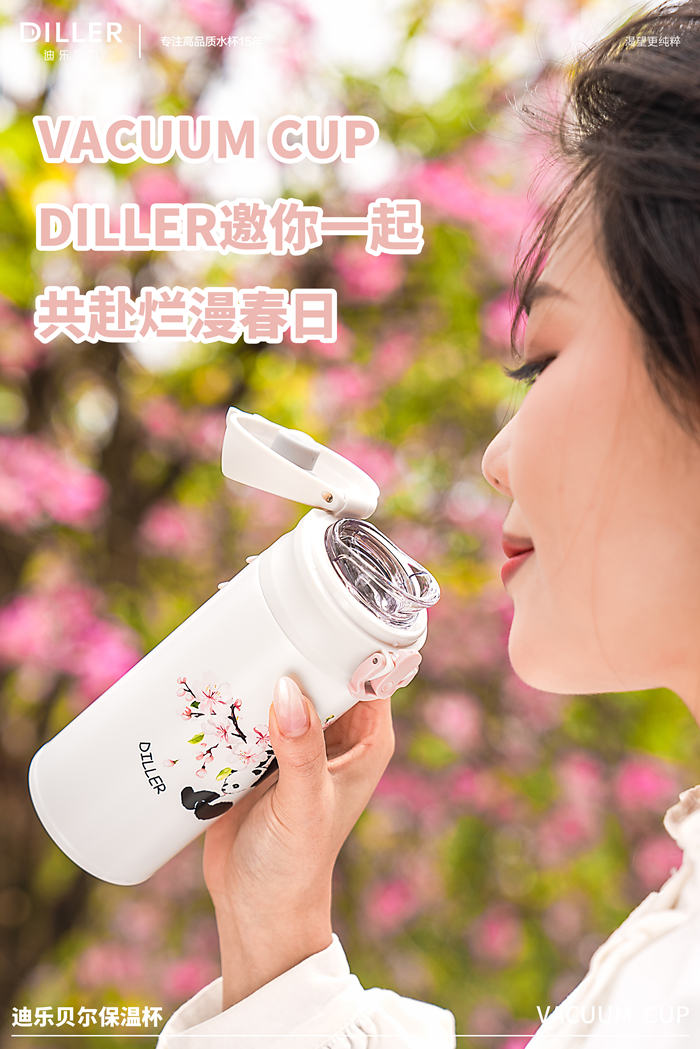 Diller Vacuum Flask Thermos 316 Stainless Steel Drinking Water Bottle 350/480ml MLH9204 | Shopee ...