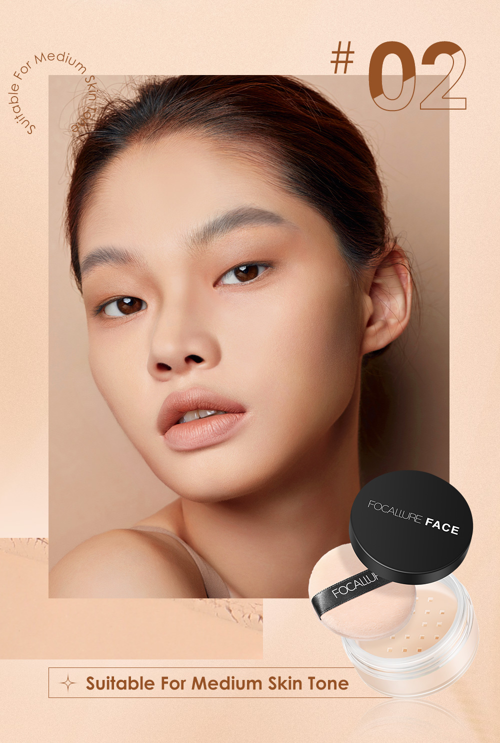 FOCALLURE 2PCS Face Makeup Set BB Cushion Foundation Oil Control Matte ...