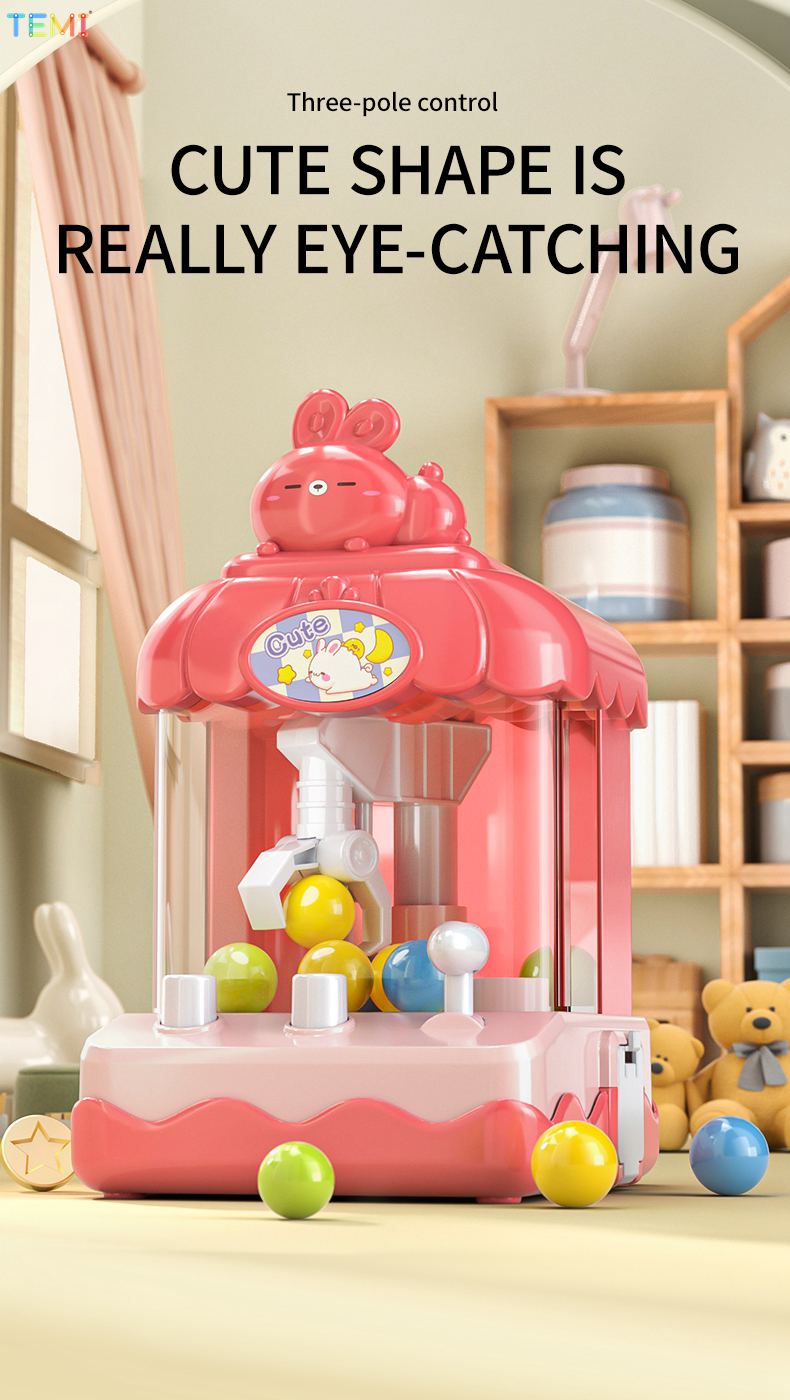 TEMI Cute Doll Machine Grabs Claw Machine Toys Doll Machine Grab Claw ...