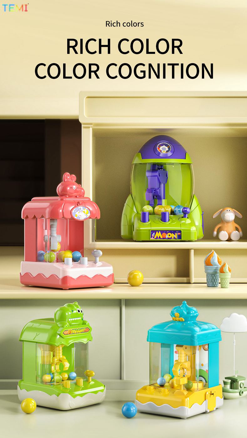 TEMI Cute Doll Machine Grabs Claw Machine Toys Doll Machine Grab Claw ...