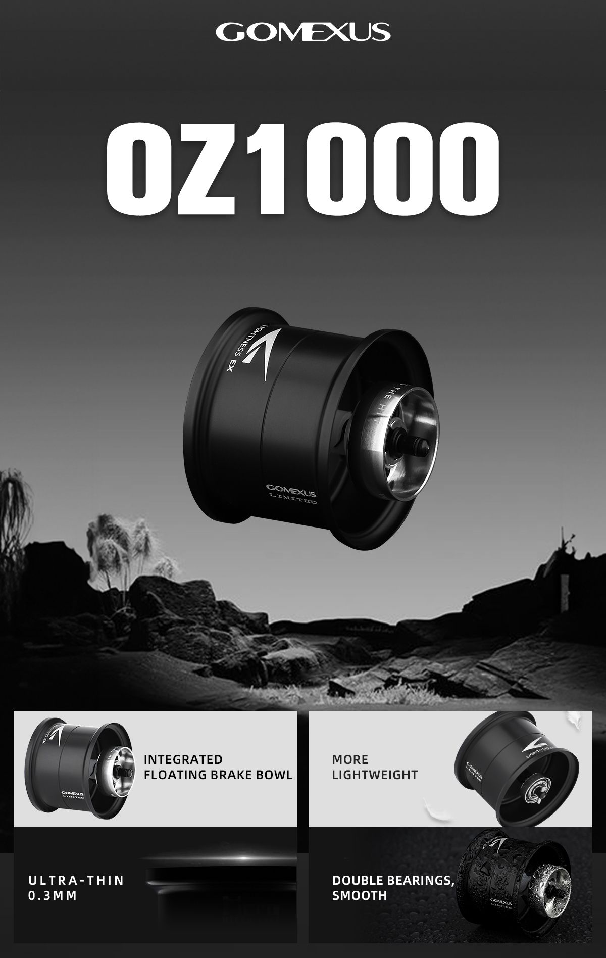 Gomexus Shallow Spool For Daiwa Steez Zillion Morethan Ryoga ...