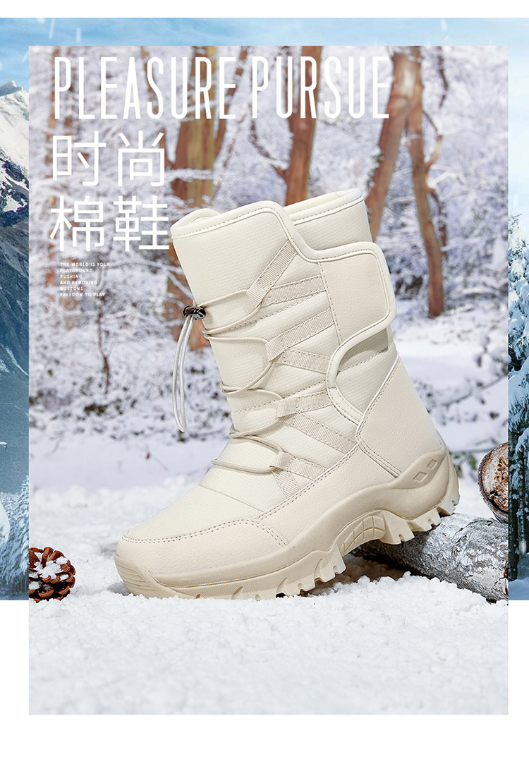 Fast Shipping!Hokkaido Snow Boots Men's Winter Fleece-Fleece Warm ...