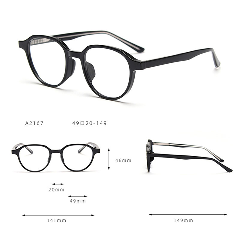 Fashion Oval TR Art Glasses Frame for Men Women Retro Small Round ...