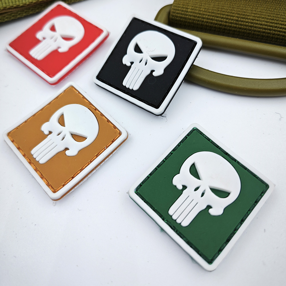 Variety Mini PVC Rubber Patch Tactical Morale Badge Soft Rubber Velcro ...