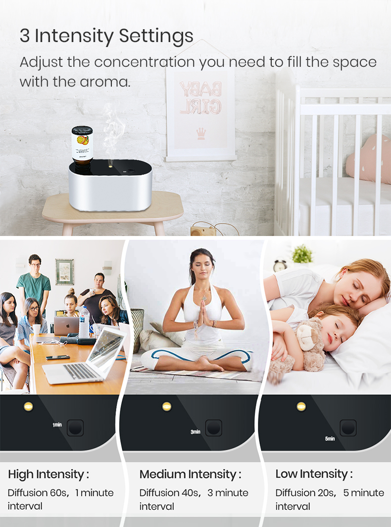 Essential Oil Diffuser Waterless Air Diffuser Aromatherapy Diffuser ...