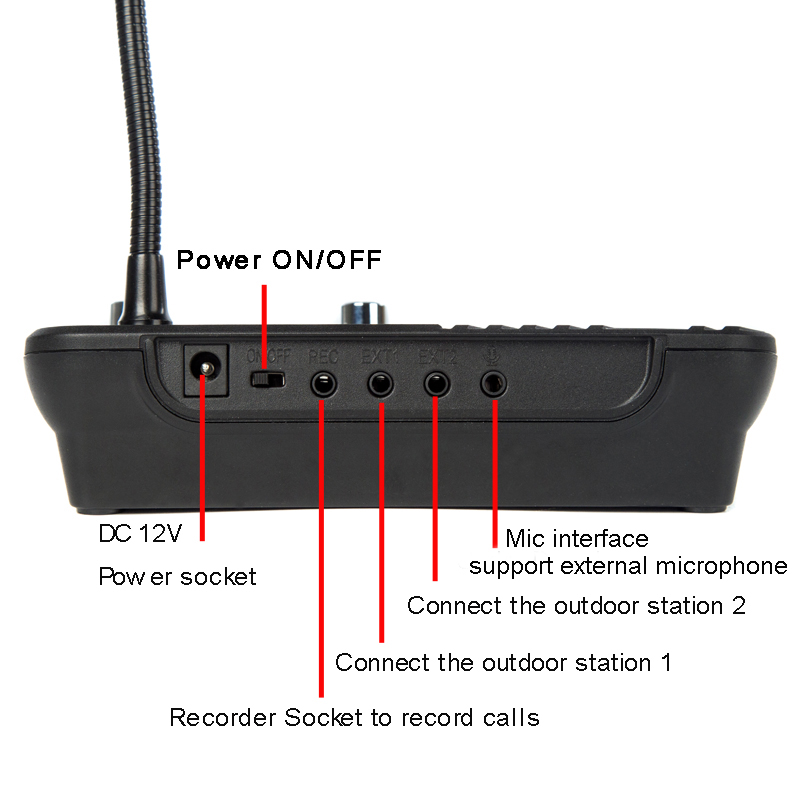 Window Intercom Speaker Two Way Speaker Mic Window Microphone And