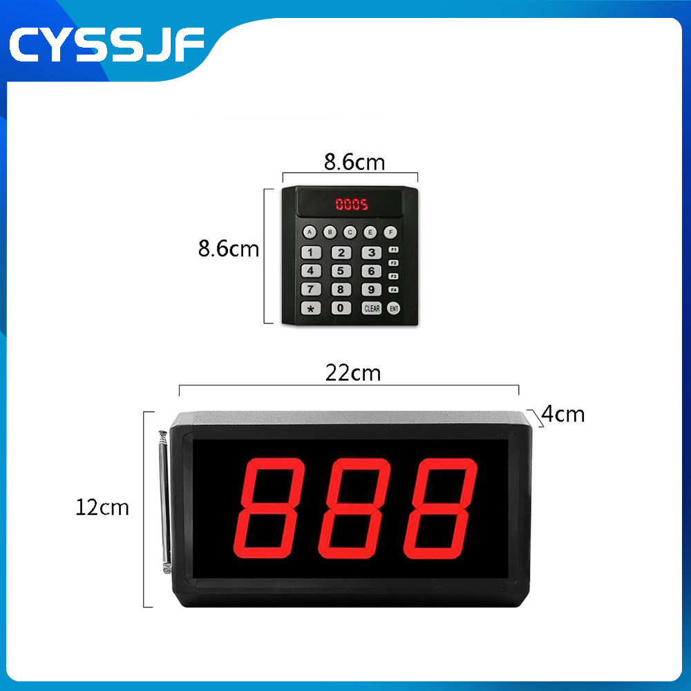Queue Wireless Calling System Que Number Machine for Clinic Kitchen ...