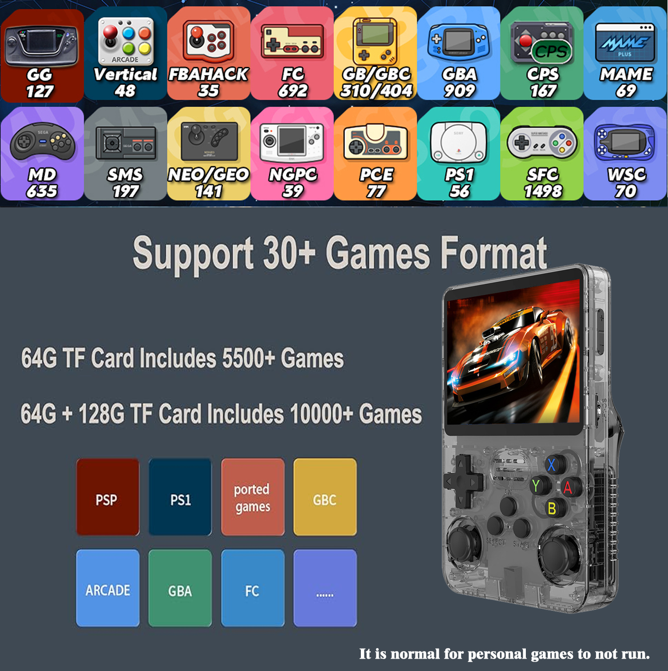 R36S Retro Handheld Game Console Linux System 3.5 Inch IPS Screen ...