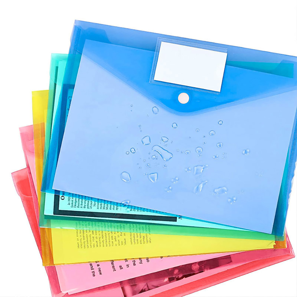 Snap Bag Transparent Document Bag a4 Storage Bag File Bag Button Bag ...