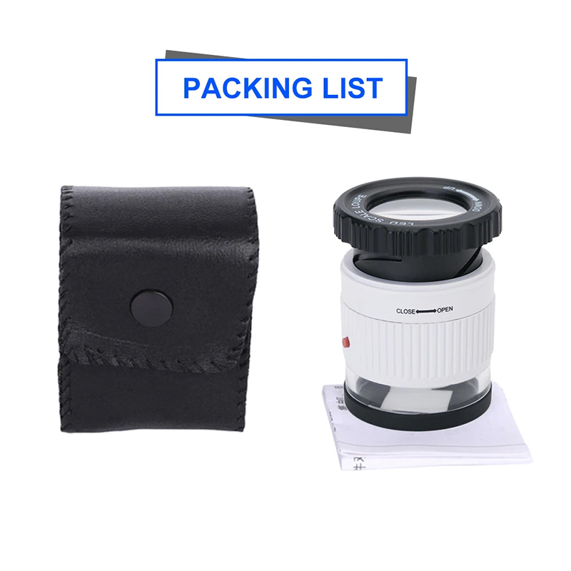 KIPRUN 30X Adjustable Magnification Magnifier, Magnifying Glass with ...